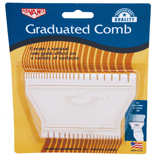 Advance 5 in. Graduated Graining Comb (Fine to Coarse) | Walltools.com