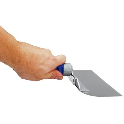 Advance 8" Cool Grip II Offset Stainless Steel Taping Knife | Walltools.com