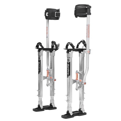 SurProS1 Aluminum Drywall Stilts Adjustable Height 26-40 in.