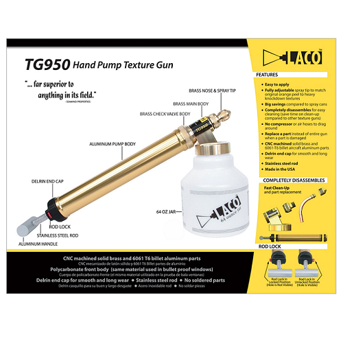 Laco TG950 Hand Pump Texture Gun