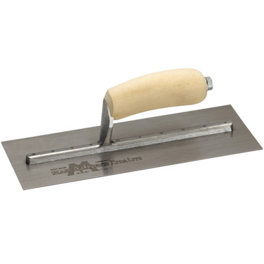 Marshalltown 12 X 4 1/2 Drywall Trowel w/Curved Wood Handle