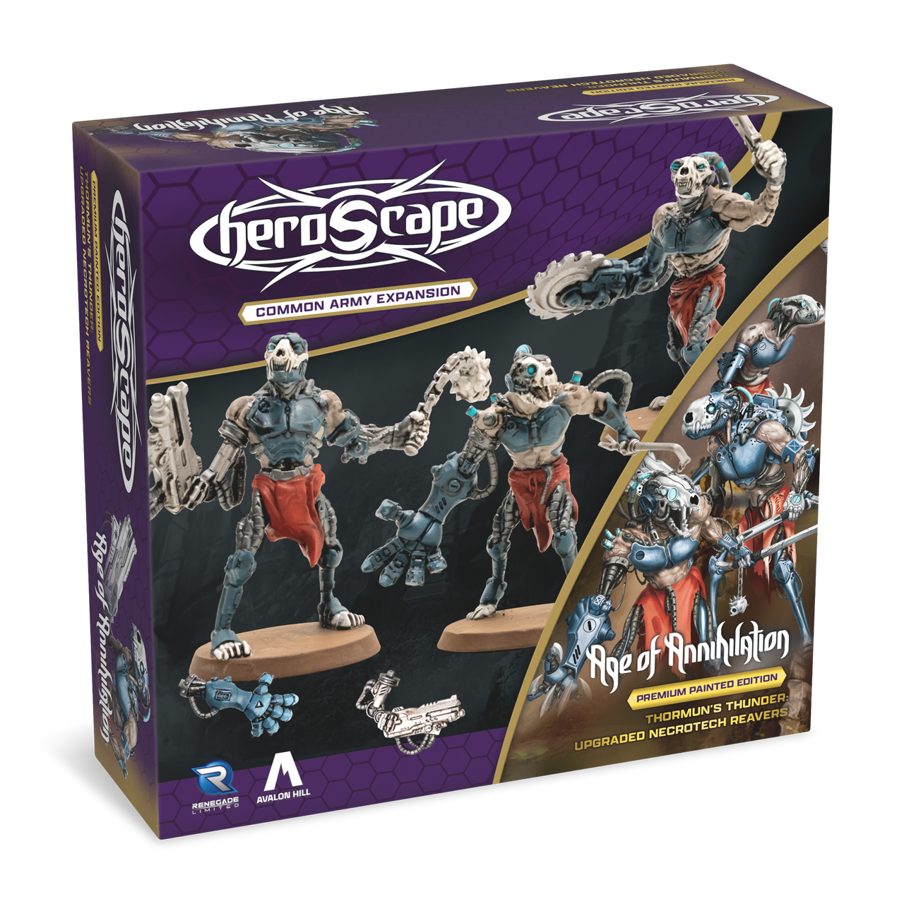 Heroscape: Upgraded Necrotech Reavers Army Expansion Painted