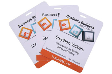Pocketless Laminated Name Tags - Large - Supply Crew