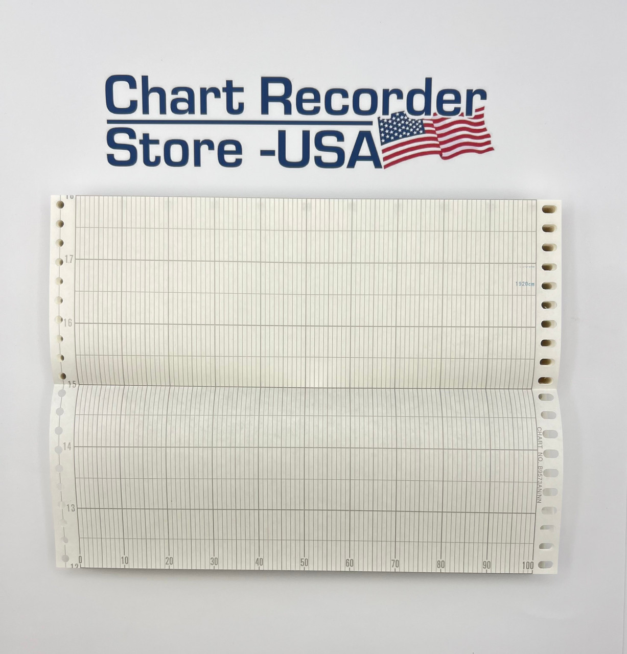 Yokogawa Recorder Chart Paper No. B9573AN 180 MM Fanfold Chart Paper ...
