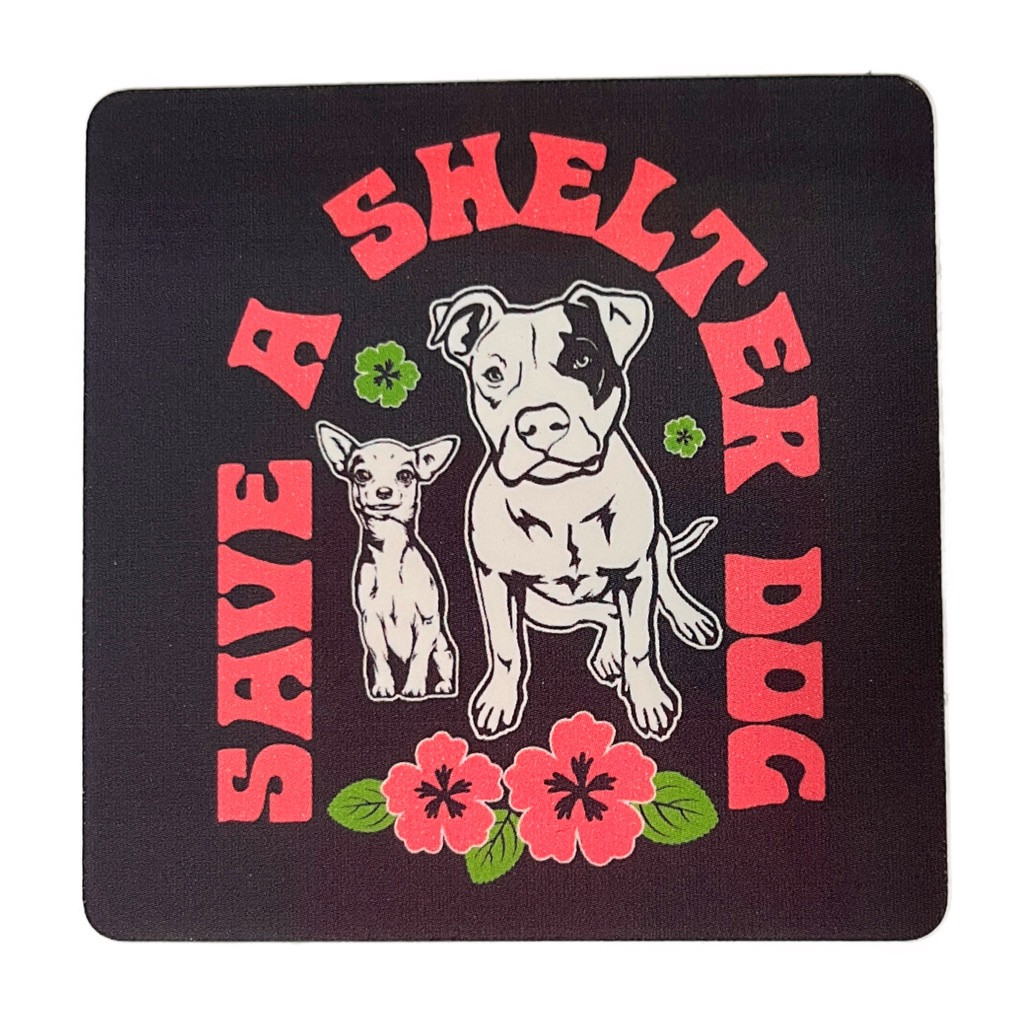 SAVE A SHELTER DOG Sticker - Urban Suburban Apparel