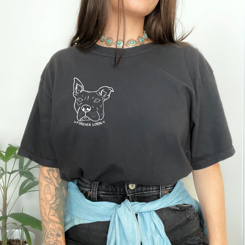 FOREVER LOYAL (Chest) Vintage Black T-shirt