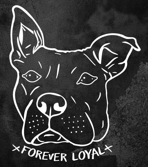 FOREVER LOYAL Sticker | Pit bull Stickers Decals