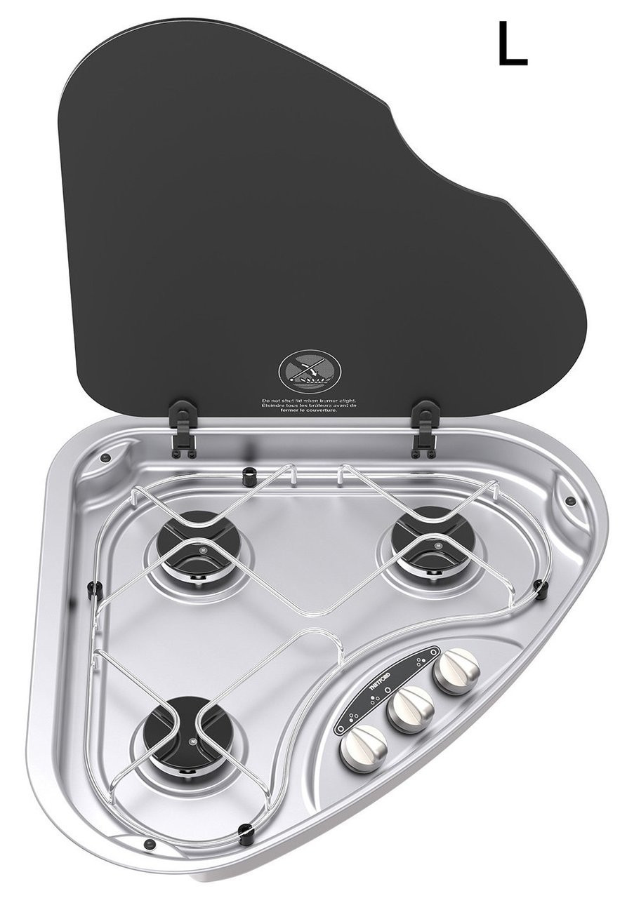 Thetford Spinflo Basic Line triangular 3 burner hob for campervans ...