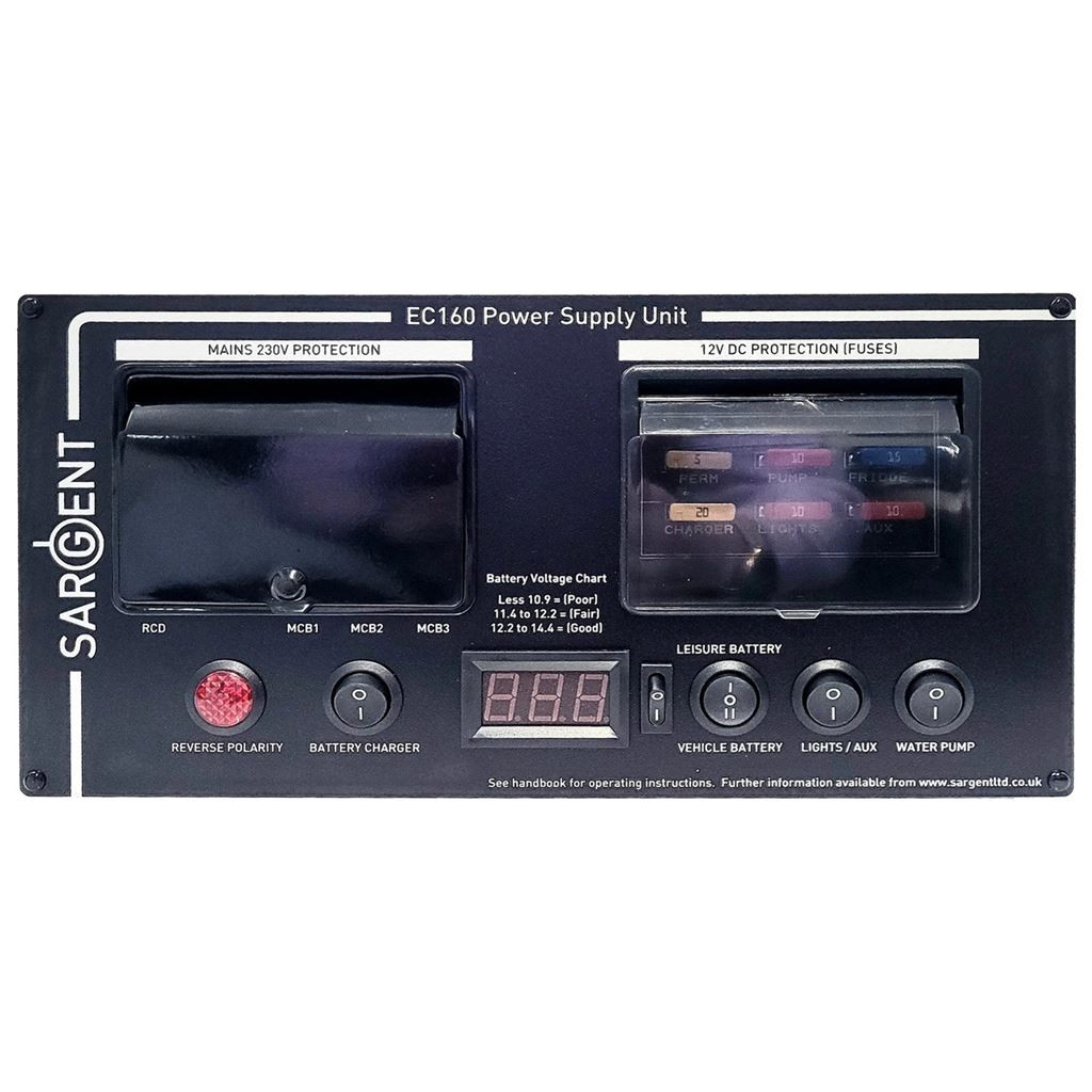 Sargent PMS3 EC160 Caravan Camper Van Motorhome Power Management System ...