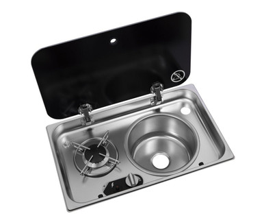 Navy Load Campervan and Marine Stainless Steel Single Burner Hob With ...