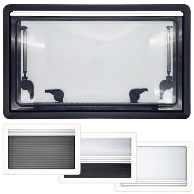 Adventurer top hung hinged clear caravan and motorhome window