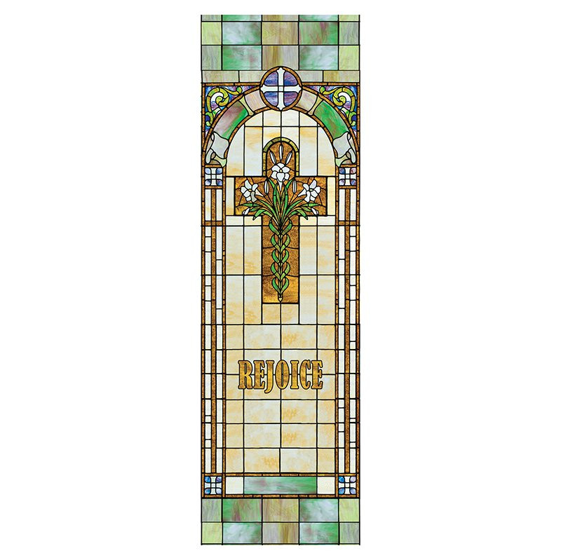 Stained Glass Series Banner - Risen Christ - [Consumer]Living Grace