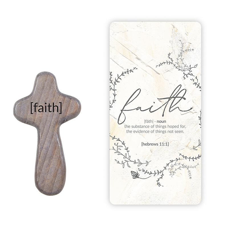 Gray Hand-Held Prayer Cross - 12/pk - Living Grace