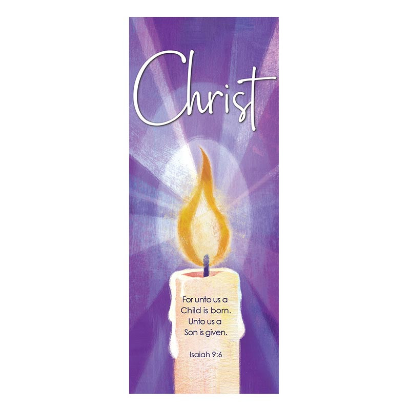 Advent Candle X-Stand Banners - Set of 5 - Living Grace