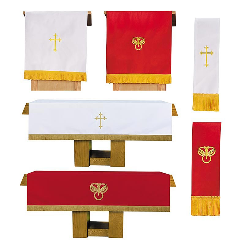 3 Piece Reversible Parament Set - Red & White - [Consumer]Living Grace