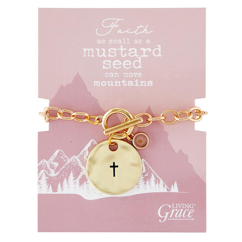 Mustard Seed Cross Necklace