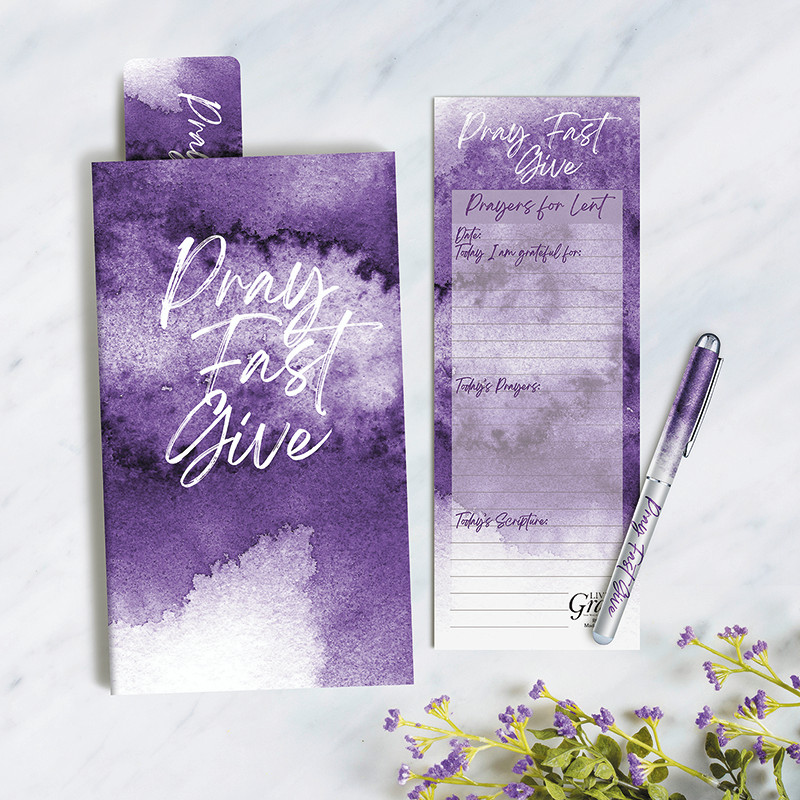 Pray Fast Give Lent Collection Travel Journal - 12/pk - [Consumer ...
