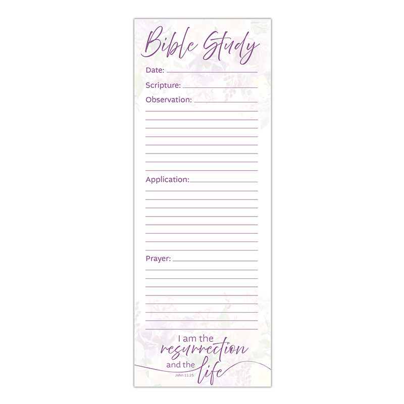 Resurrection & Life Slim Notepad - 12/pk - [Consumer]Living Grace