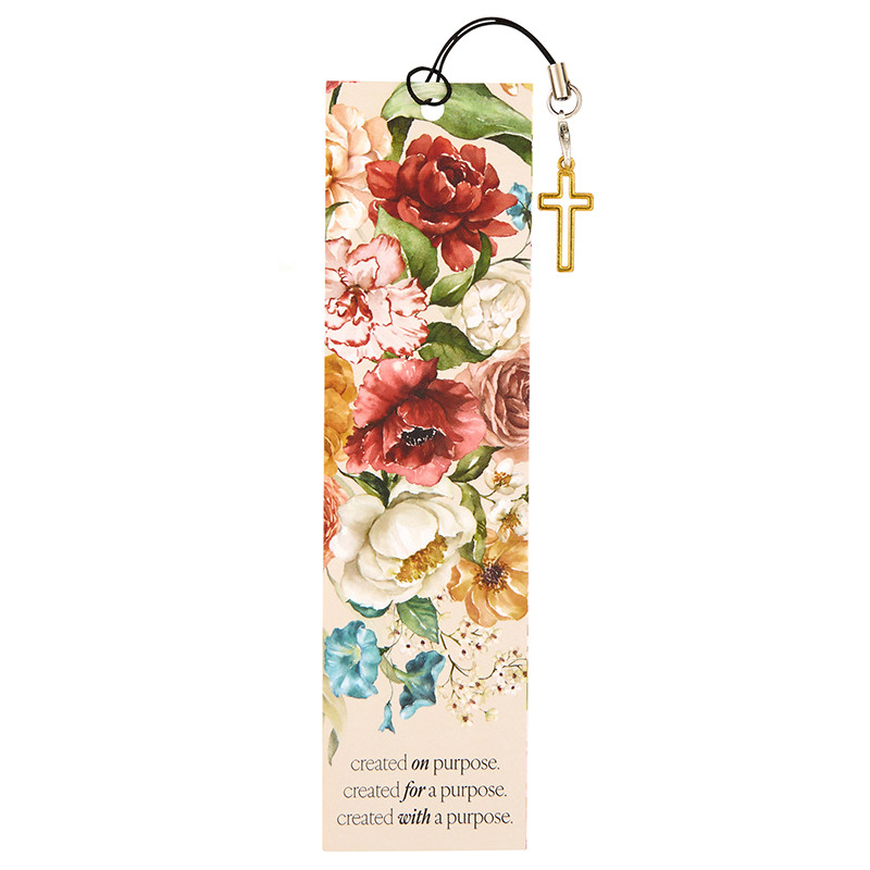 Created With A Purpose Bookmark w/ Charm - 12/pk - [Consumer]Living Grace