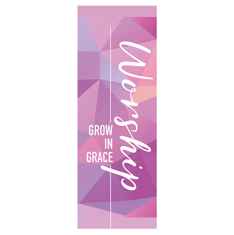 Worship X-Stand Banner - [Consumer]Living Grace