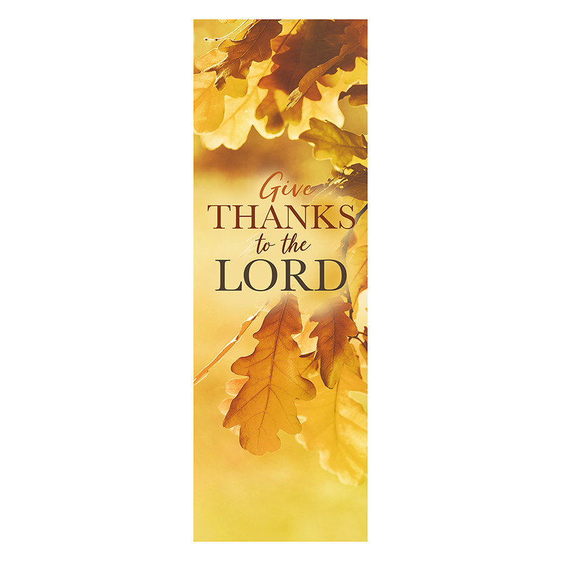 Fall Give Thanks To The Lord Banner - [Consumer]Living Grace