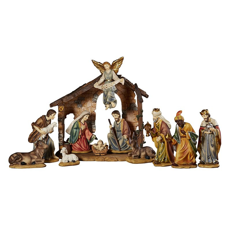 nativity set set up