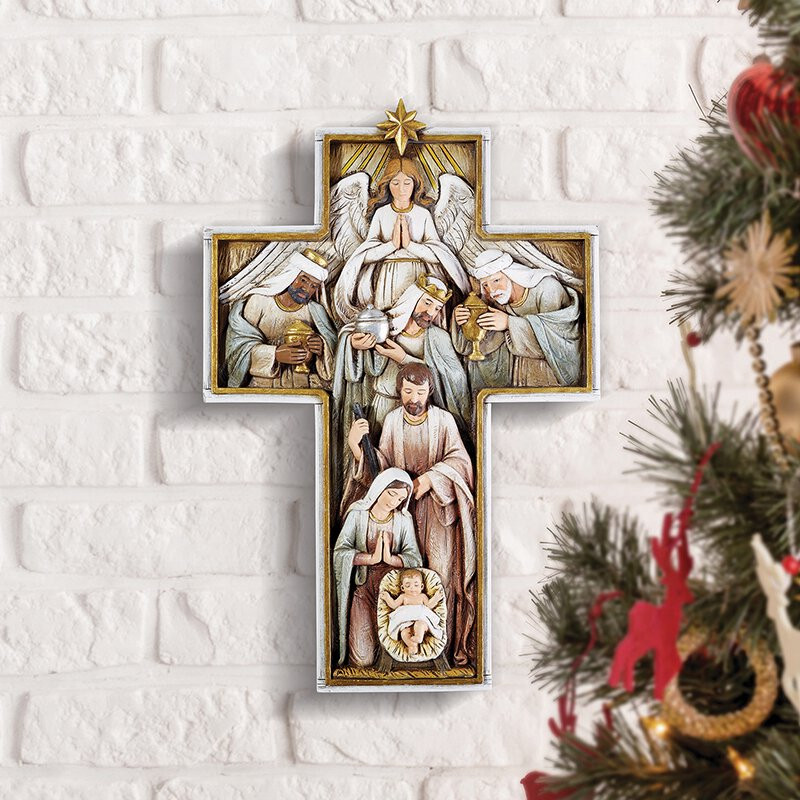 Nativity Cross Plaque - [Consumer]Living Grace