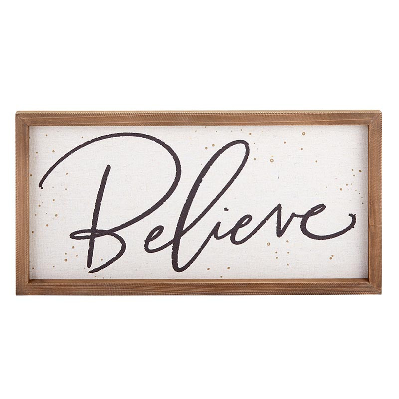 Believe Sign Wall