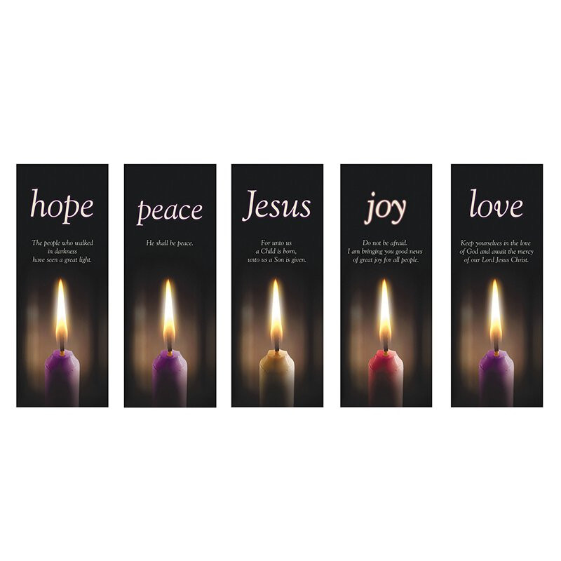 Advent Candle X-Stand Banners - Set of 5 - [Consumer]Living Grace