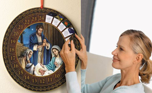 Round Advent Calendar - Holy Family - 12/pk - [Consumer]Living Grace