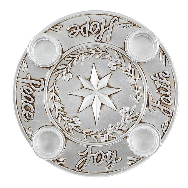 Hope, Peace, Joy, Love Advent Wreath - Living Grace