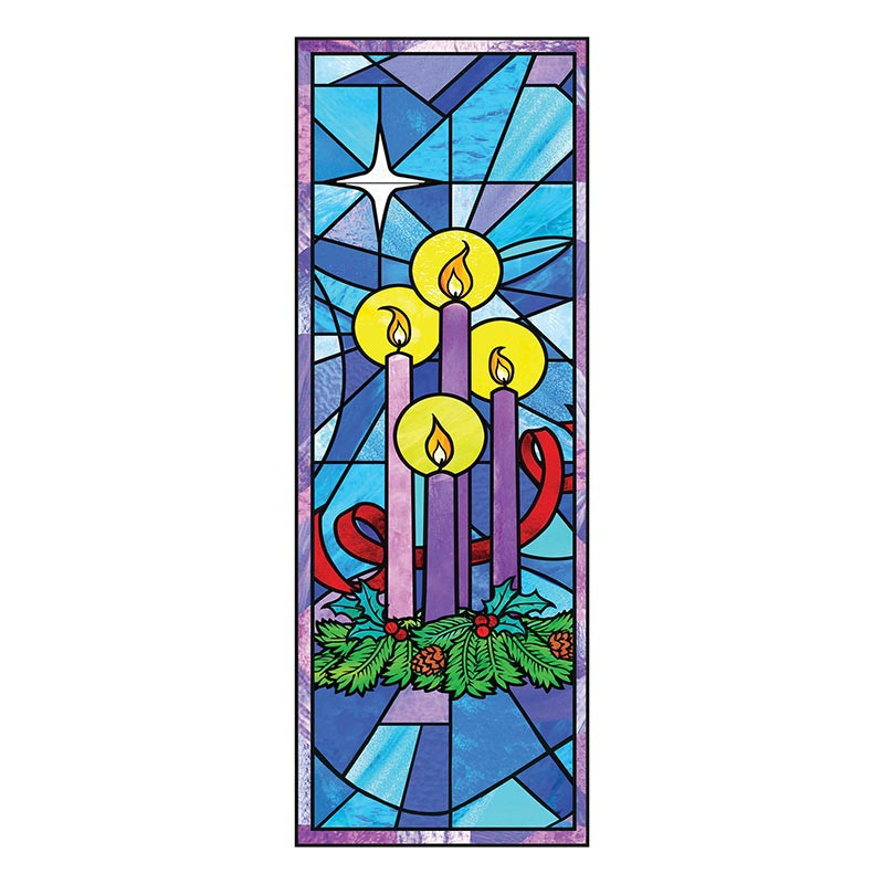 Stained Glass Series Banner - Celebrate Advent - Living Grace
