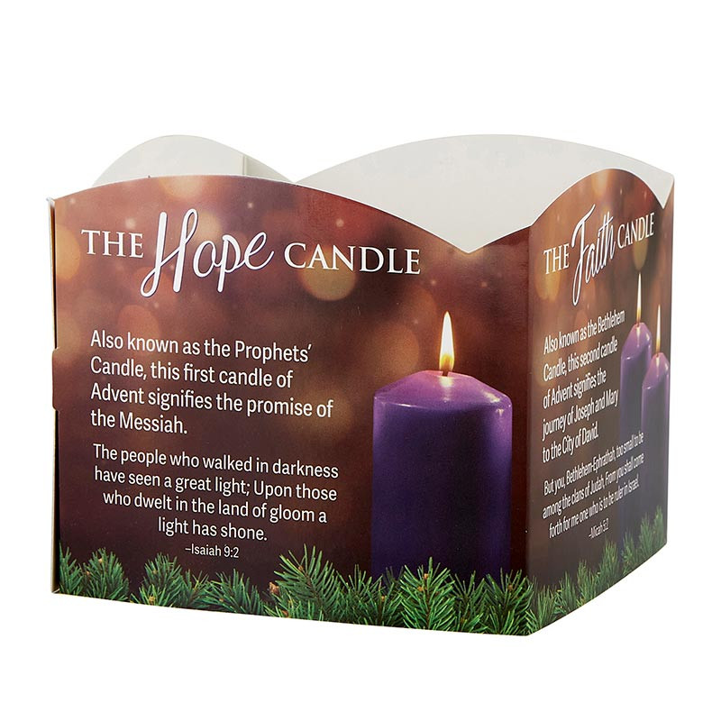 Plain White Christ Candle - Living Grace