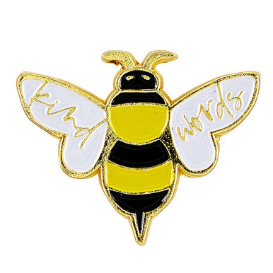 Bee Kind Enamel Pin with Backer Card - 12/pk - [Consumer]Living Grace
