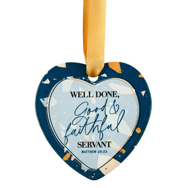 Well Done Ceramic Ornament - 6/pk - [Consumer]Living Grace