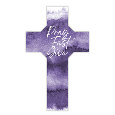 Pray Fast Give Lent Collection Cross Bookmark - 100/pk - [Consumer ...