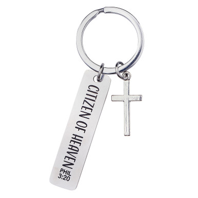 Cross Keychain - 12/pk - [Consumer]Living Grace