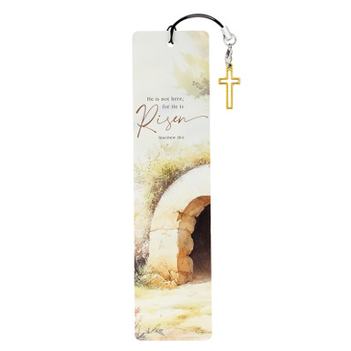 He Is Risen - Matthew 28:6 Bookmark With Charm - 12pk - [Consumer ...