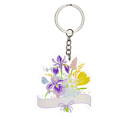 Bloom Collection Acrylic Keychain - 12pk - [Consumer]Living Grace