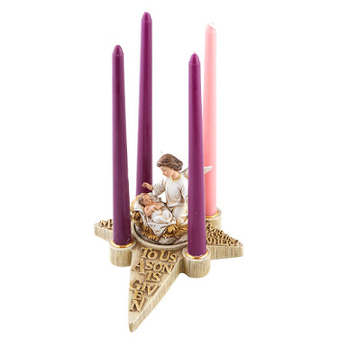 Nativity Angel Advent Wreath - [Consumer]Living Grace