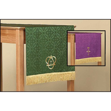 Jacquard Reversible Table Runner with Cross - Purple/Green - [Consumer ...