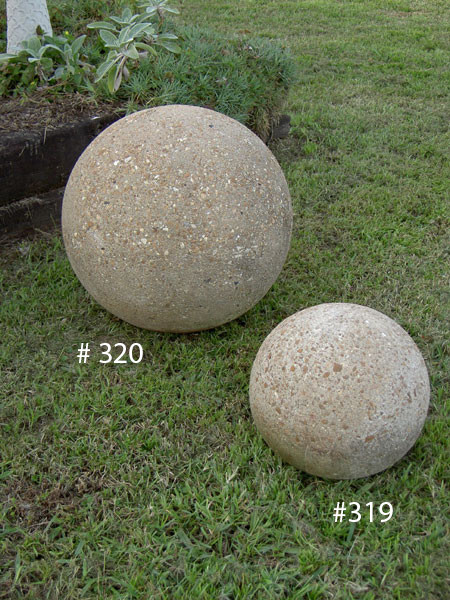 Concrete Garden Spheres - 8", 10.5", 13" & 18" diameters