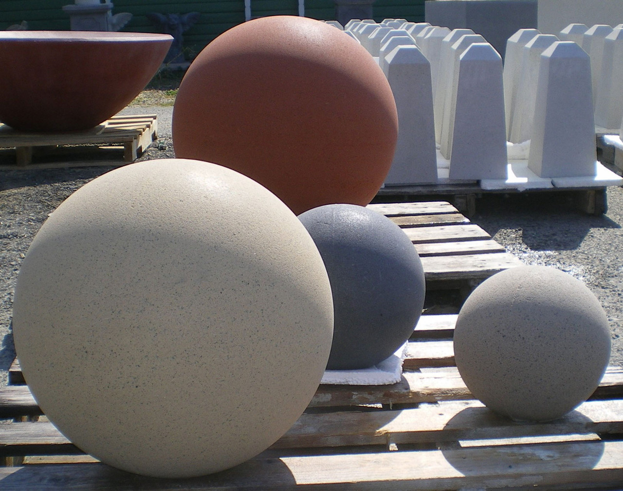 Cast Stone Spheres - 10", 12", 18", 24" and 30"