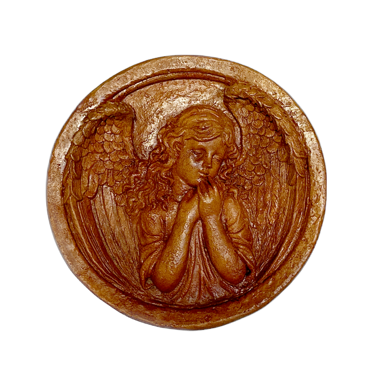 Angel Plaque Round - Garden Artisans LLC