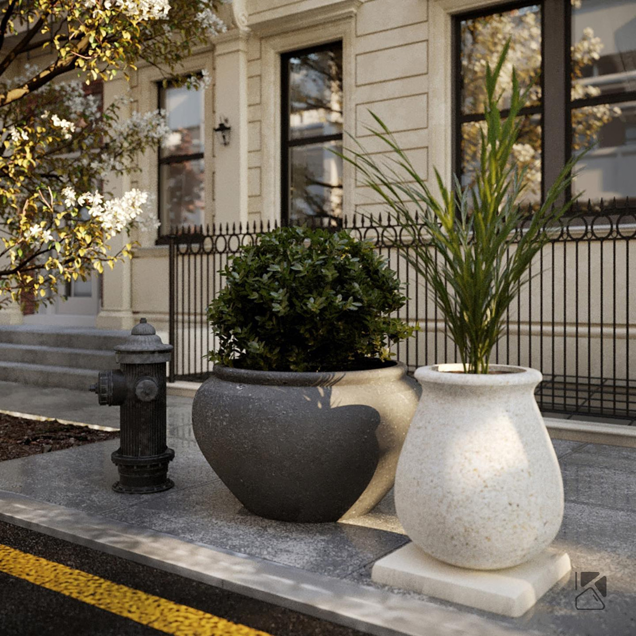 Ra Fiberstone Planter