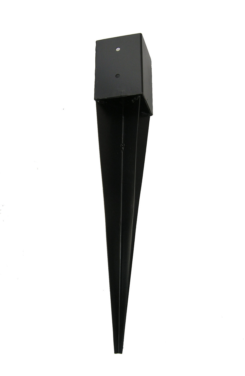 18" Steel Ground Spike for use with 4x4 Post - Garden Artisans LLC