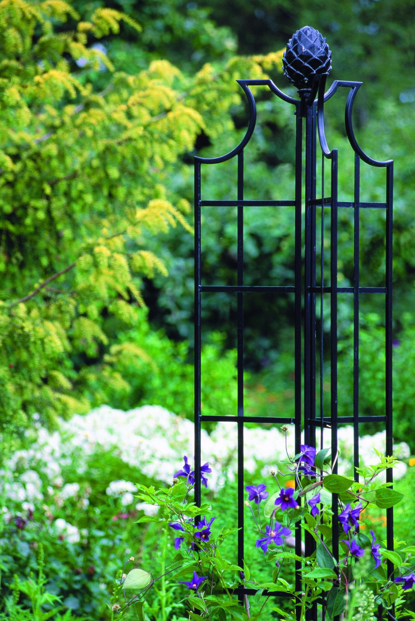 Obelisk II Rose Support 6'10" H - Galvanized Steel