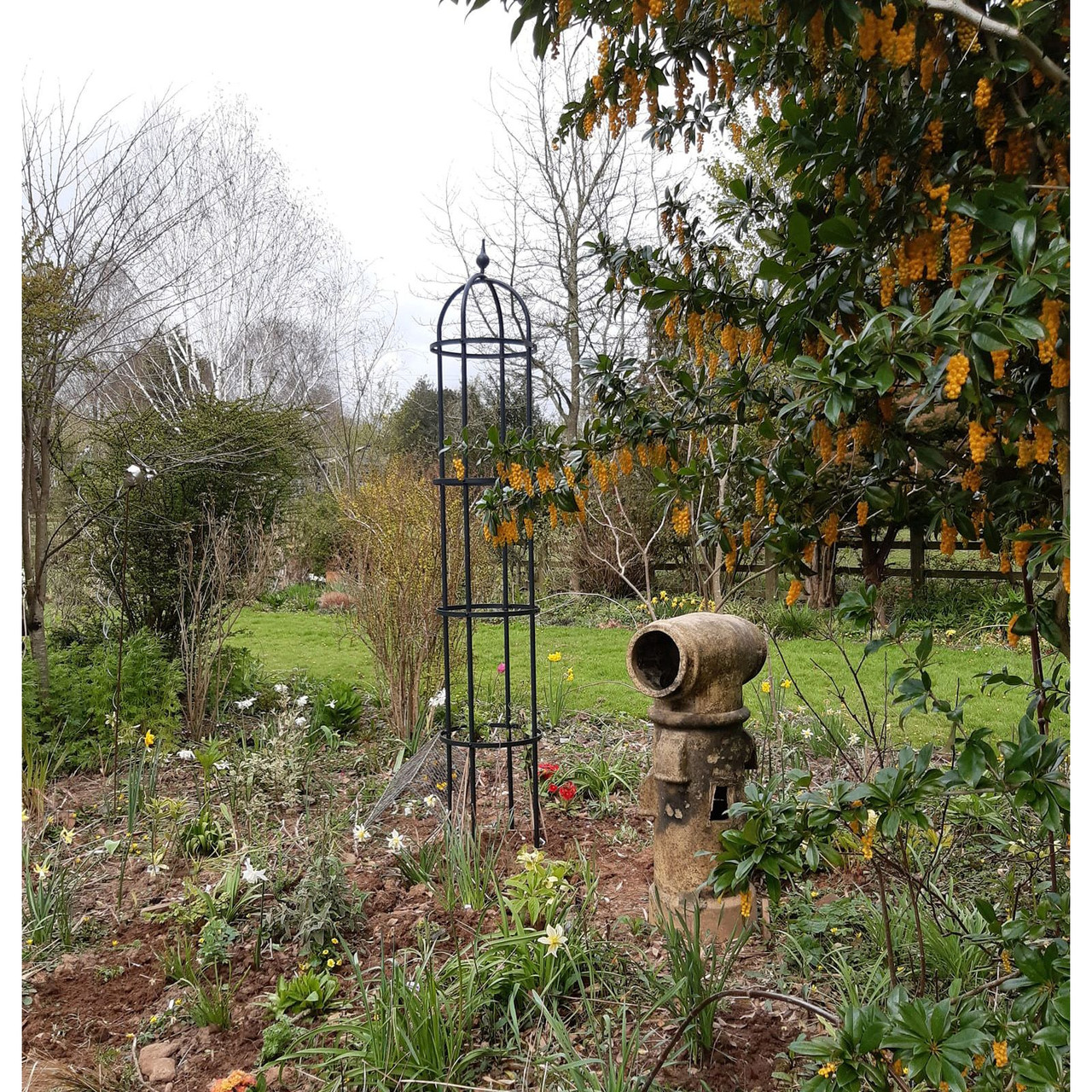 Classic Rose Pillar - 4 sizes - galvanized steel construction