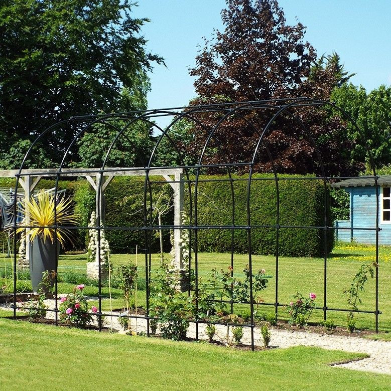York Pergola - Round Steel Pergola 4 ft to 10 ft wide