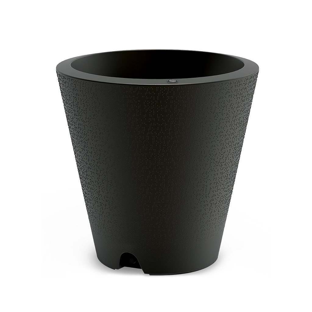Crescent Dot Planter – Tapered Self-Watering Resin Planter (16"–26")